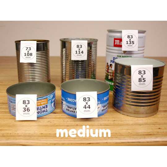 Boîtes de conserve recyclées vides & sans bord coupant - DIY & déco